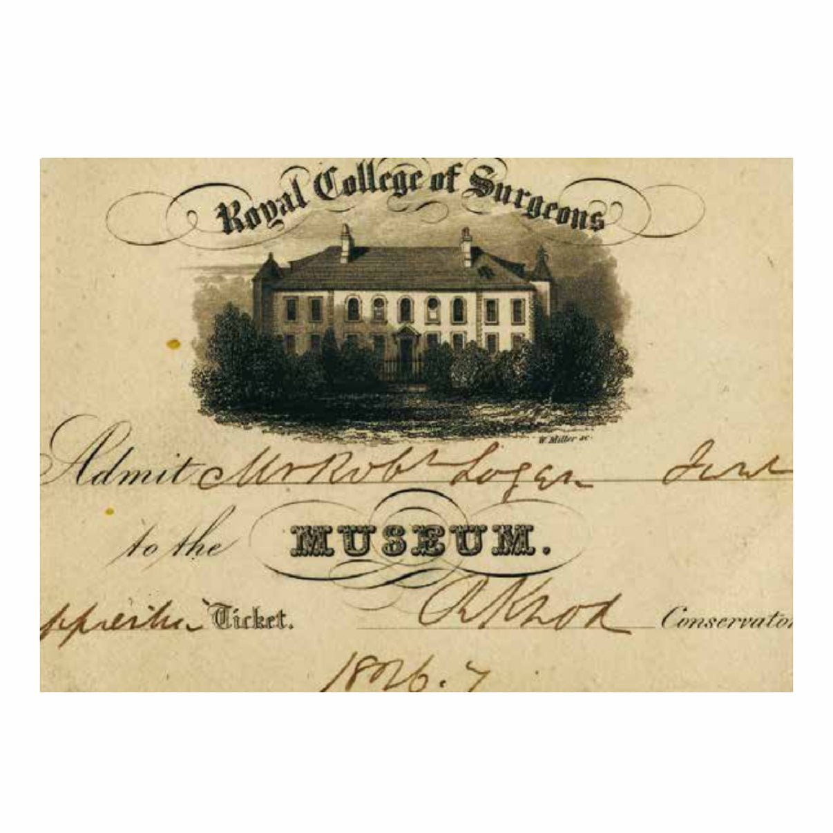Old Museum ticket – Robert Knox – Surgeons' Hall Museums Shop